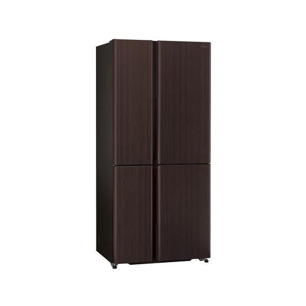 AQUA AQR-TZ51R(T) 冷凍冷蔵庫 512L 4ドア・フレンチドア ダークウッドブラウン 30