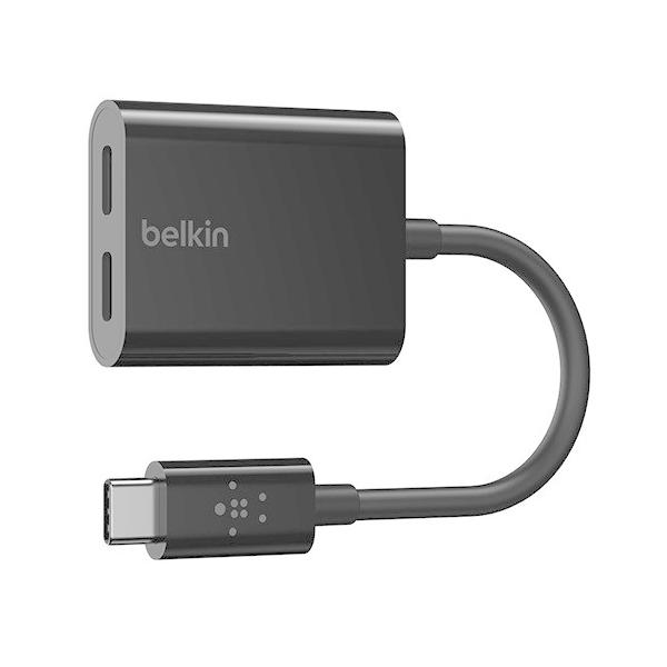 Belkin　ベルキン　F7U081btBLK　CONNECT　USB-C　オーディオ＋充電アダプタ　ブラック 500