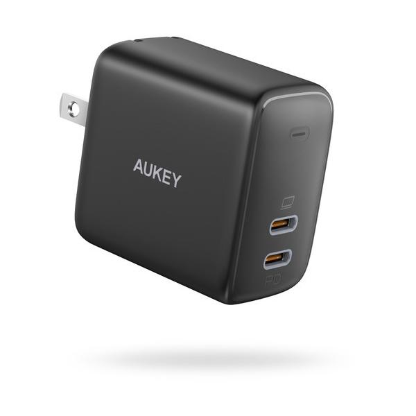 AUKEY　PA-R2S-BK　USB充電器　Swift　Duo　40W　PD対応　C×2　ブラック 500