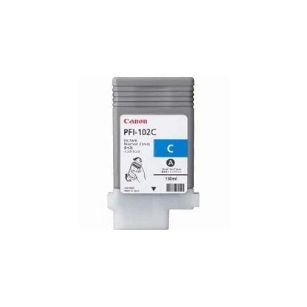 インク　キヤノン　純正　インクタンク　カートリッジ　PFI-102C　imagePROGRAF用インクタンク　染料シアン　130ml 119