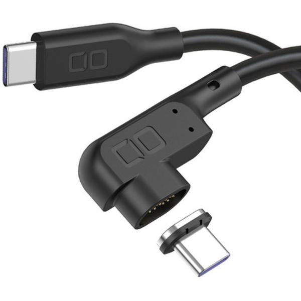 ＣＩＯ L字型マグネットシリコンケーブルCtoC 100W 1m CIO-SLLMG-CC1-BK 500