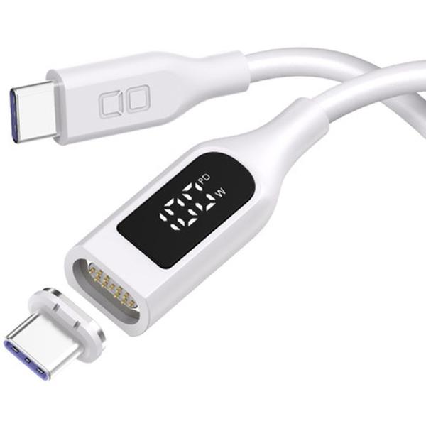 ＣＩＯ ディスプレイ表示付き マグネットシリコンケーブル CtoC 100W 1m CIO-SLMG-SC-CC1-WH 500