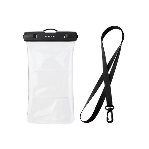 エレコム P-WPST05BK スマートフォン用防水ケース IPX8 水中スマホ操作対応タイプ  500