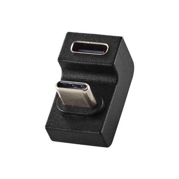 エレコム MPA-CFCMUAD01BK USBアダプター U字 USB Type-C プラグ - USB Type-Cポート ブラック  500