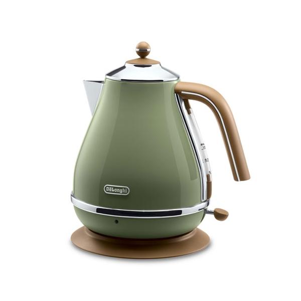 デロンギ KBOV1200J-GR 電気ケトル 「アイコナ・ヴィンテージ コレクション」 1.0L オリーブグリーン 44