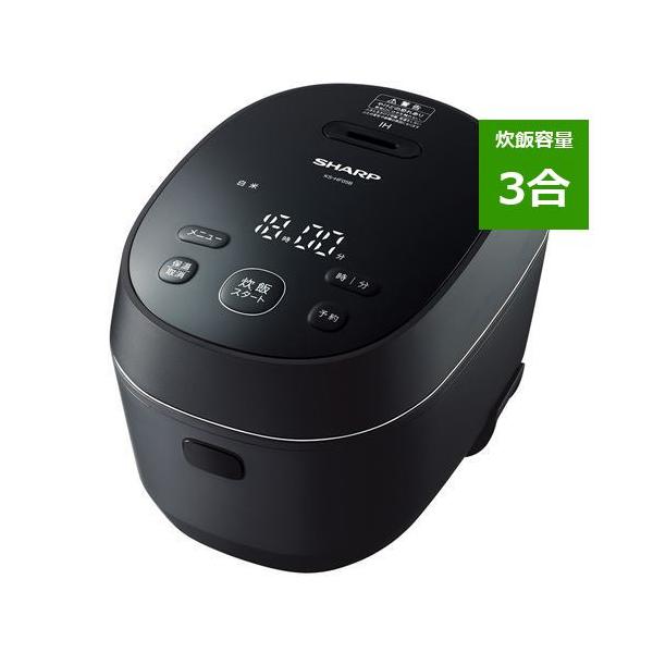 シャープ　KS-HF05B-B　炊飯器　PLAINLY　ブラック系　IH　3合 44