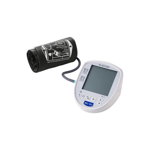 エレコム HCM-AS03BTWH 上腕式 血圧計 スマホ連動 Bluetooth対応「ELECOM Healthcare」アプリ対応 ホワイト  46