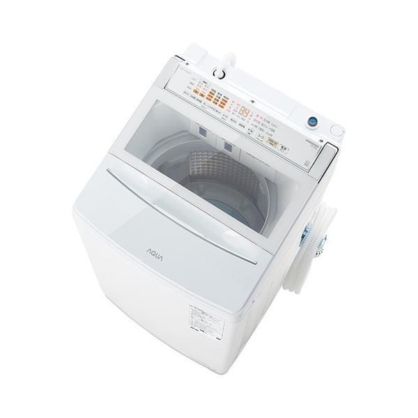 AQUA AQW-VP10A(W) 全自動洗濯機 上開き 洗濯10kg 乾燥3.0kg 簡易乾燥 ホワイト 40