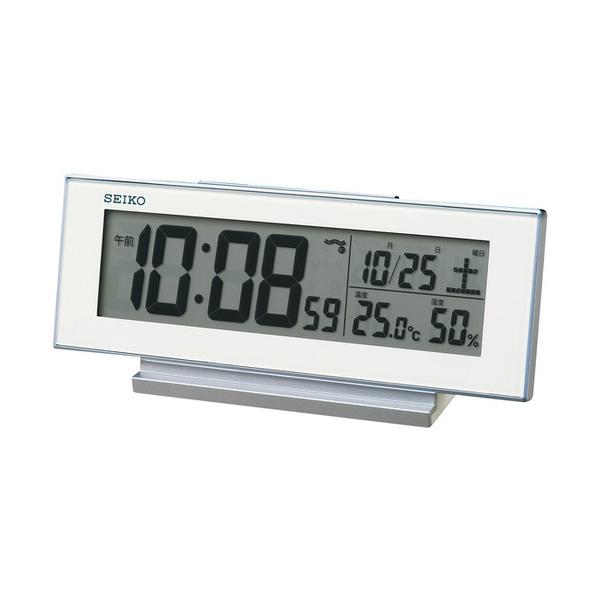 【推奨品】セイコータイムクリエーション SQ324W 電波目覚まし時計  820
