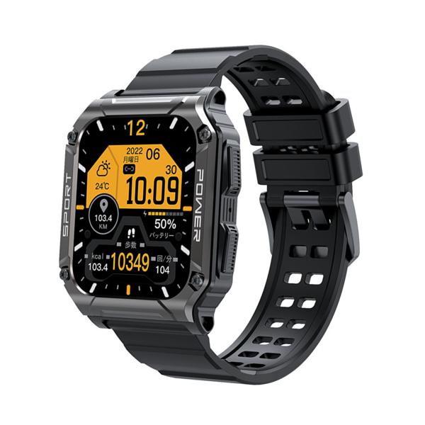 タスク NX-13 BK スマートウオッチ SMART R IP67防水 ブラック 820