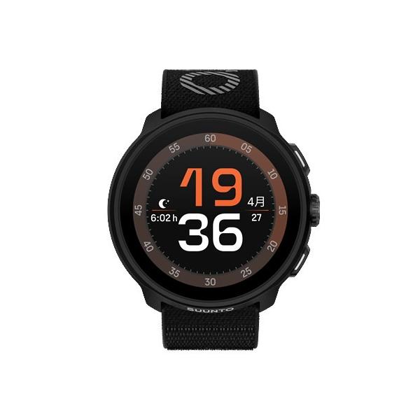 スント SS051109000 ウェアラブルウォッチ 46mmテキスタイルストラップ AMOLEDディスプレイ オール ブラック 820