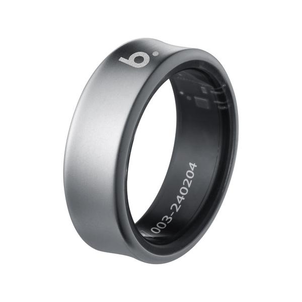 b.ring B074TNSVRNG スマートリング チタン AI 健康管理 睡眠管理 サイズ7 b.ring G1 Bluetooth対応 シルバー 820