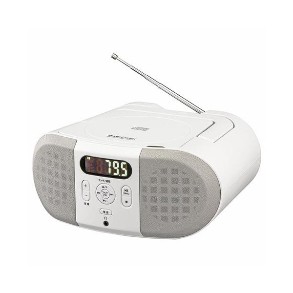 オーム電機 RCR-230N CDラジオ ステレオスピーカー搭載 2電源対応 ホワイト 22