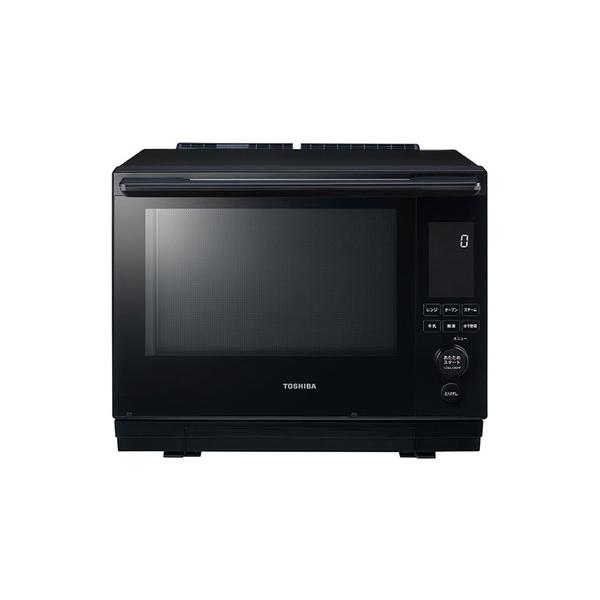 東芝 ER-D3000B(K) 過熱水蒸気オーブンレンジ 石窯ドーム 2段調理対応 30L グランブラック 43