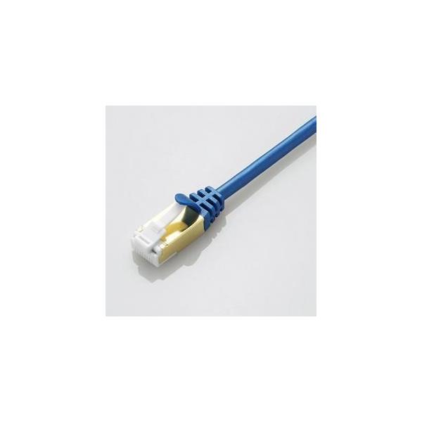 LD-TWSST／BM100　ツメ折れ防止スリムLANケーブル(Cat7対応)　10m　ブルーメタリック 131