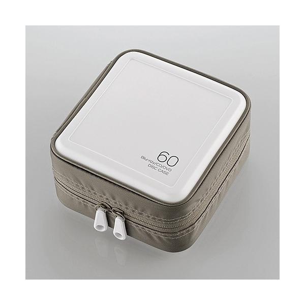 エレコム　Blu-ray・CD・DVD対応ファスナーケース(60枚)　ホワイト　CCD-HB60WH 131