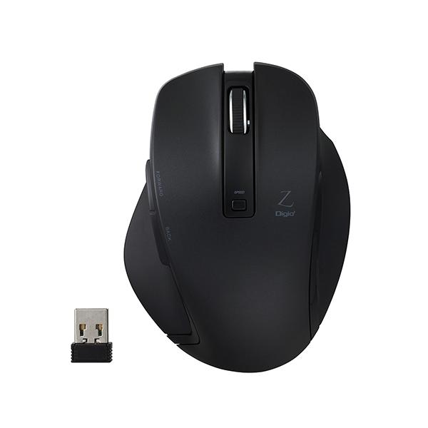 ナカバヤシ MUS-RKF129BK BlueLED 無線マウス Z 5ボタン Mサイズ 2.4GHz ブラック 131