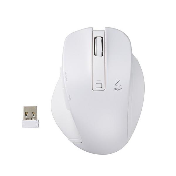 ナカバヤシ　MUS-RKF129W　BlueLED　無線マウス　Z　5ボタン　Mサイズ　2.4GHz　ホワイト 131