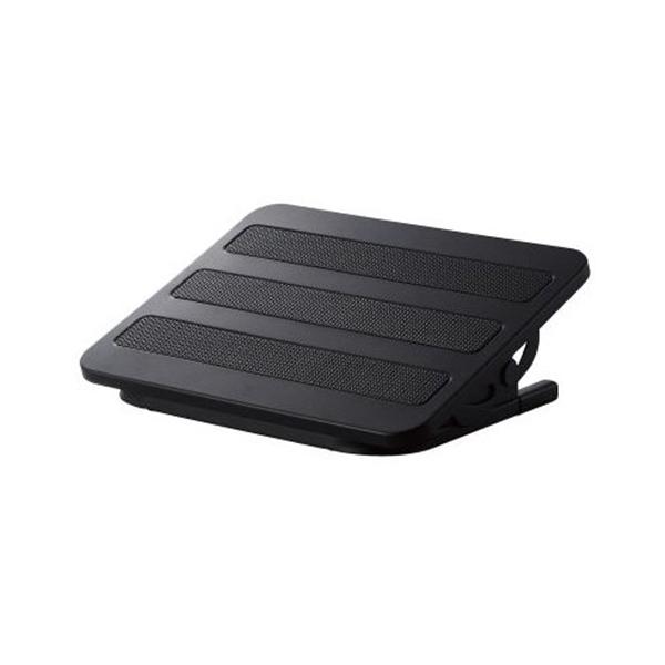 エレコム　PCA-FR01BK　フットレスト　スチール製　無段階調整　ブラック 131