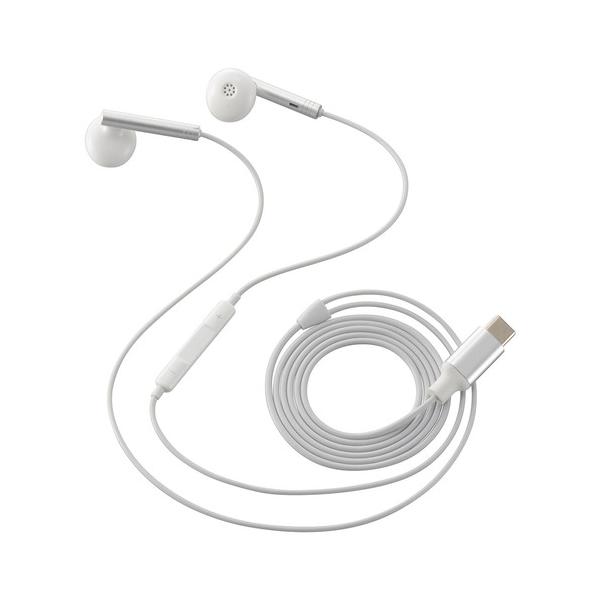 オーム電機 SMT-HA04-W USB Type-C ステレオイヤホン インナーイヤー型 1.2ｍ  ホワイト 24