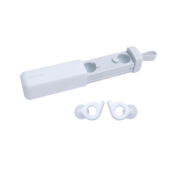 エレコム HCSL-EP02WH 耳栓 睡眠用 二層構造 d字形状 水洗い可 ケース付き エクリア デュオ ホワイト   24