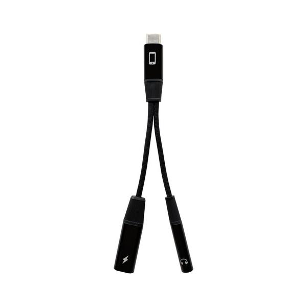 アイアールティ IRT-SNL01BK DAC変換アダプター USB Type-C to 3.5mm 約5cm イヤホン・ヘッドホン対応 ブラック 24