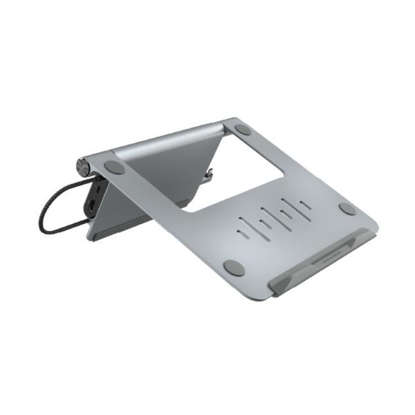 ADAM Elements AAPADHUBSTDGY 5 in 1 PCスタンド型USB-Cハブ CASA Hubs Stand グレー 126