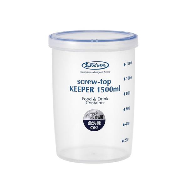 保存容器 ネジ式 密閉 岩崎工業 スクリュートップ深型 B−2276KN ナチュラル 1500ml 446