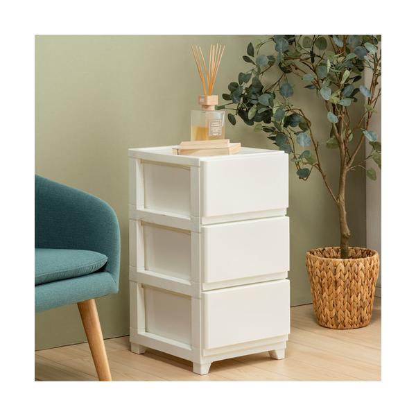 収納用品 デコニーシーヴォ ３段 ホワイト 1個 446