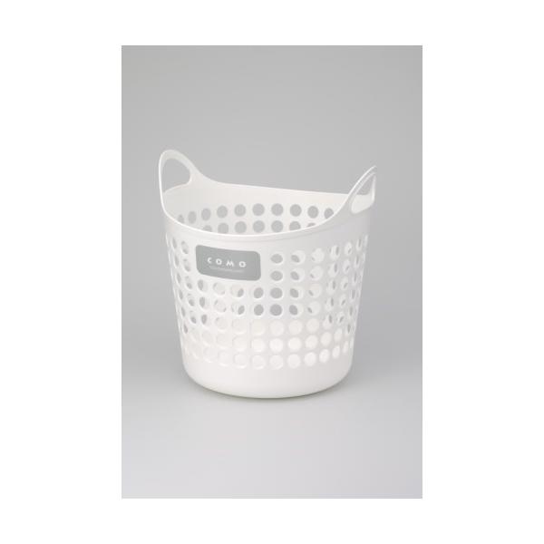 [幅39×奥行38×高さ41.5cm] コモバスケットL 柔らかいランドリーバスケット おもちゃ入れ 収納 ホワイト 446