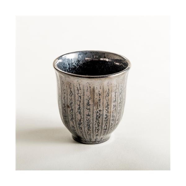 【在庫限り】ヤマダオリジナル 天目湯飲み 幅8.0×奥行8.0×高さ8.3cm ブラック 446