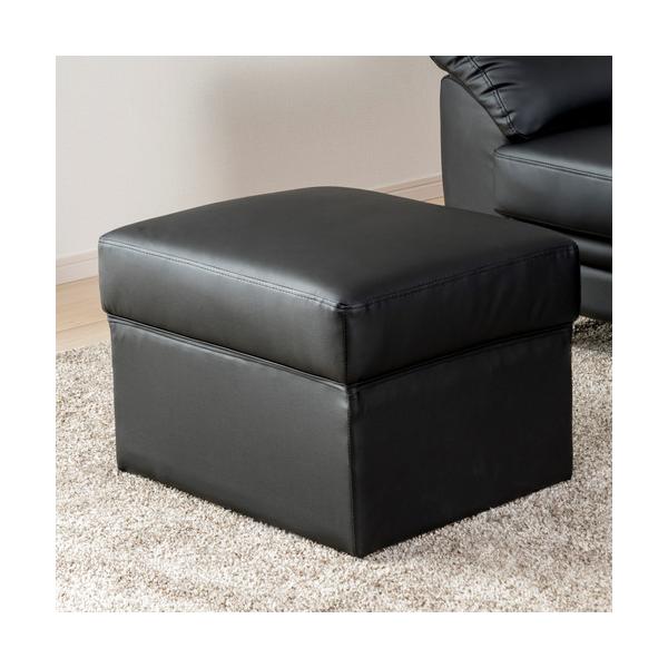 ヤマダオリジナル ソファスツール ブラック 448