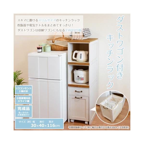 萩原 MUD-5901WS キッチンラック ホワイトウォッシュ 448