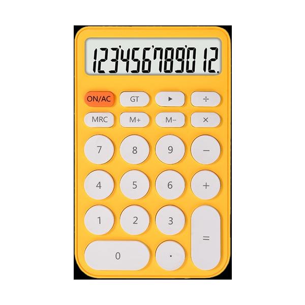 LTL Relation CALC001VY シンプルな機能で使いやすいカラフルな電卓 12桁表示・メモリー機能 オートパワーオフ機能付 ビビットイエロー 52