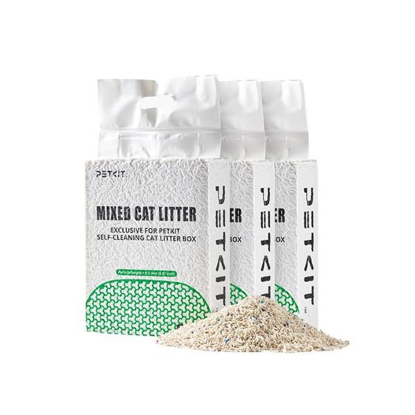 PETKIT PK2002 MIXED CAT LITTER 自動トイレ用 ミックス猫砂 3袋入り ホワイト 50