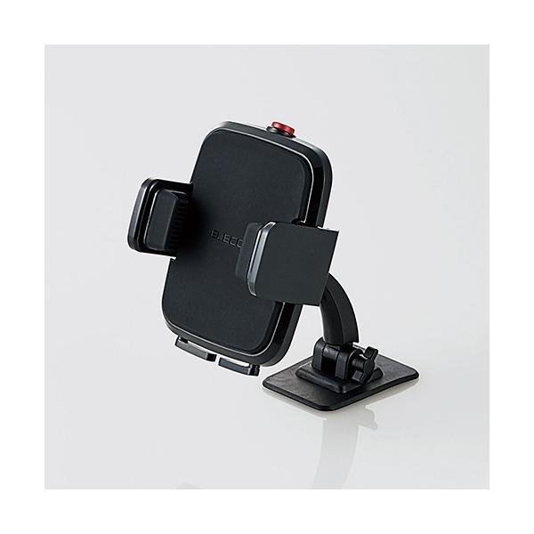 エレコム　P-CARS01BK　　車載スマホスタンド(テープ貼付) 500