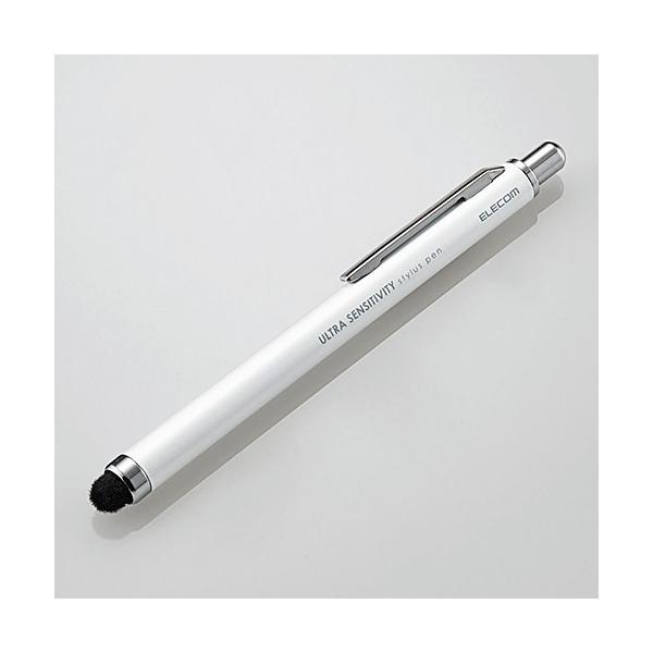 エレコム　P-TPCNWH　超感度スマートフォン用タッチペン(ノックタイプ)　ホワイト 500