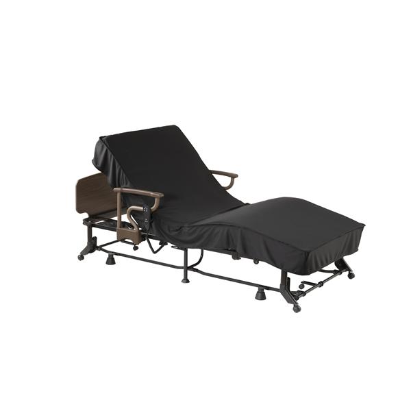 【非課税】ヤマダオリジナル 収納式電動ベッド 1モーター式 YMD-B2401-BK 448