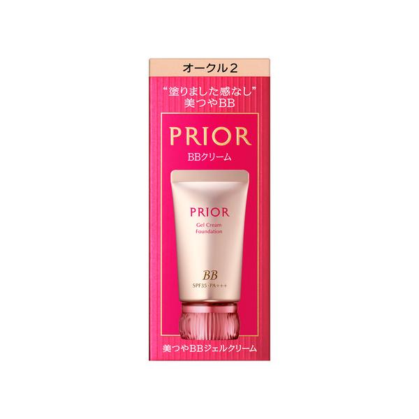 資生堂（SHISEIDO）　　プリオール　ベースメーク　美つやBBジェルクリーム　n　オークル2　中間的な明るさ　(30g) 878
