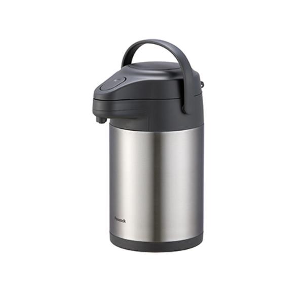 ピーコック魔法瓶 MRS30 ステンレスエアーポット 広口タイプ 着脱式上ぶた 360°回転底 3.0L ステンレス 44