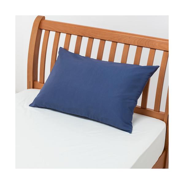 [90×45cm]西川 ピローケース9045 BE3602 ボーテ ネイビー 綿100％ サテン 449