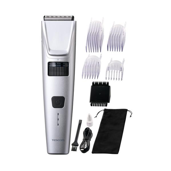 テスコム TT590B-S ヘアカッター 防水設計 5種類のアタッチメント付属  45