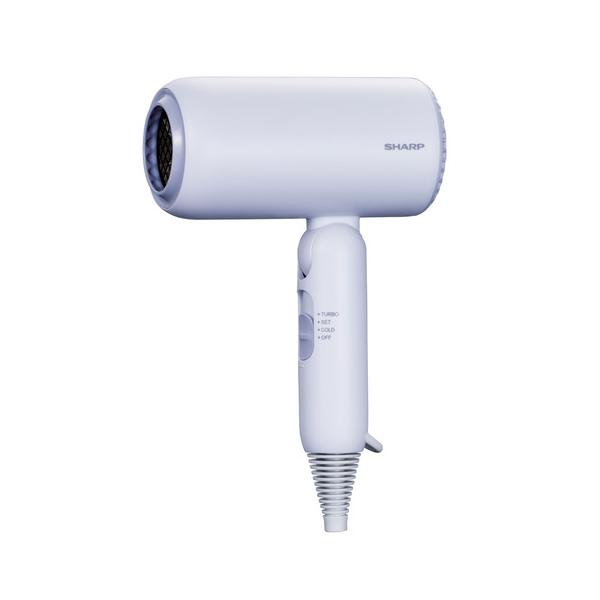 SHARP IB-P300-V ディンプルフロードライヤー 選べる3モード マイナスイオンでUVケア 折り畳んでコンパクト収納 グレイッシュパープル 45