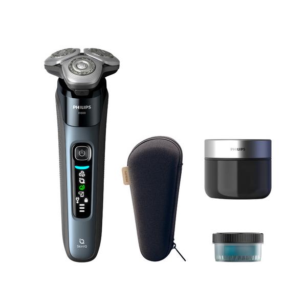 PHILIPS X9001／20 メンズシェーバー 肌下-0.08mmの深剃り ヒゲ密度感知システム搭載 自動洗浄器付 グレイブルー 45