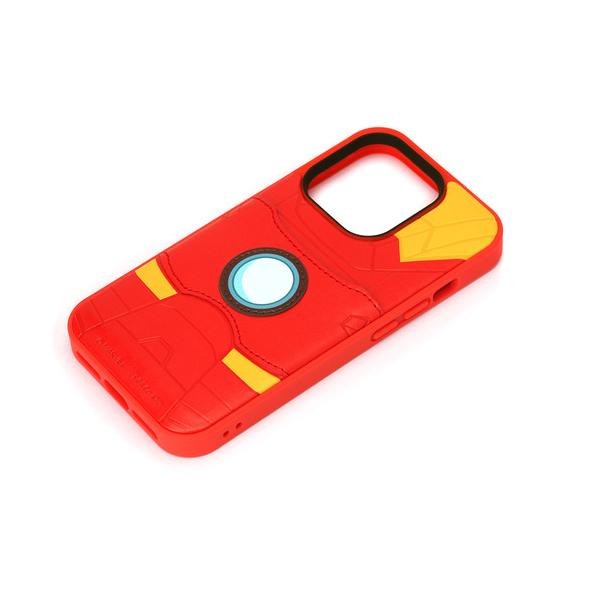 PGA　PG-DPT22Q21IRM　2022年　iPhone　14　Pro用　タフポケットケース　Premium　Style　アイアンマン 500