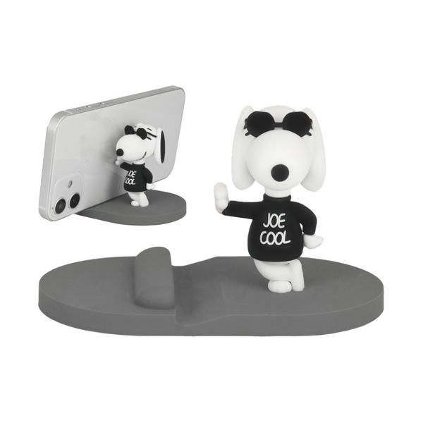 グルマンディーズ SNG-733B ピーナッツ マスコットモバイルスタンド ジョー・クール SNG733B 500