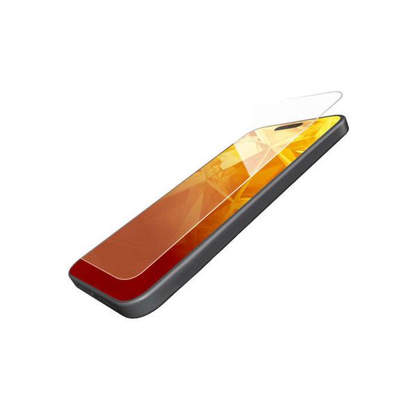エレコム　PM-A23AFLGG　iPhone　15　ガラスフィルム　高透明　PMA23AFLGG 500