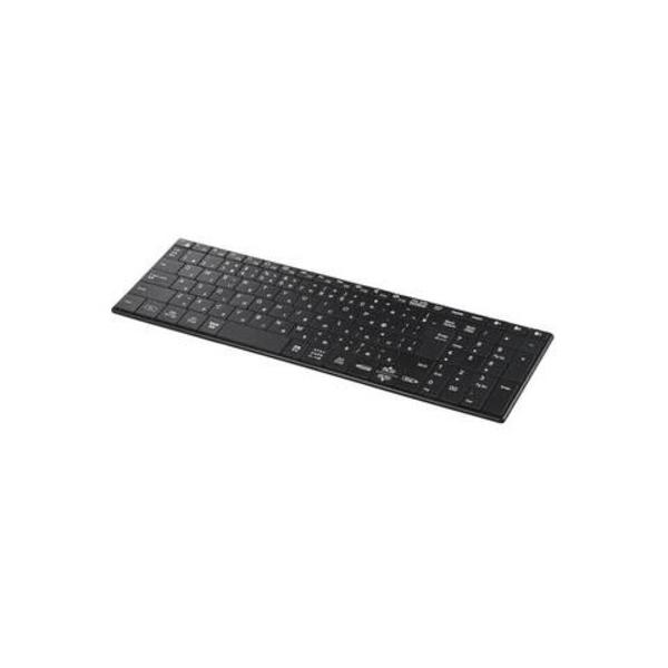 BUFFALO BSKBB320BK 薄型 ワイヤレスキーボード Bluetooth ブラック  131