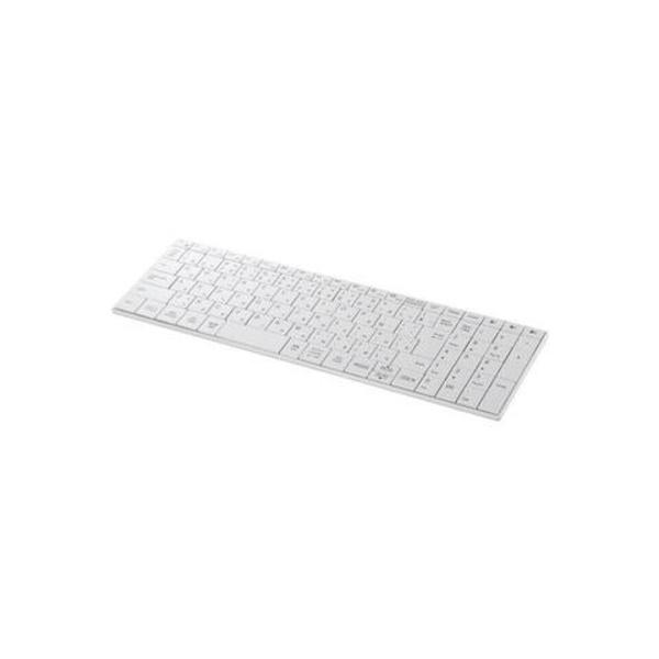 BUFFALO BSKBB320WH 薄型 ワイヤレスキーボード Bluetooth ホワイト  131