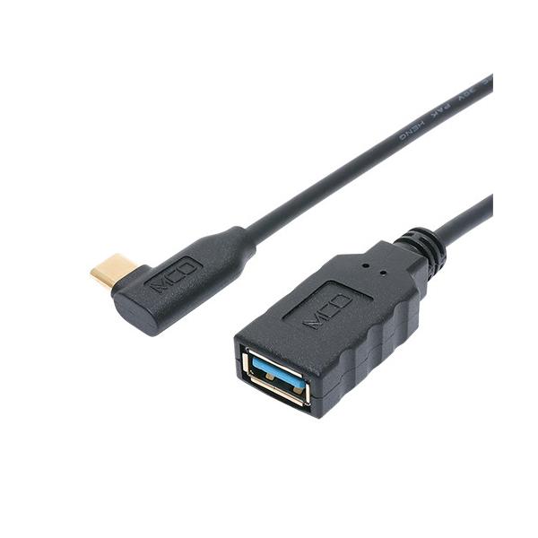 ミヨシ USA-10G2C／LL USB変換ケーブル USB A - USB Type-C オス 50cmケーブル付 L型コネクタ USA10G2C／LL 131